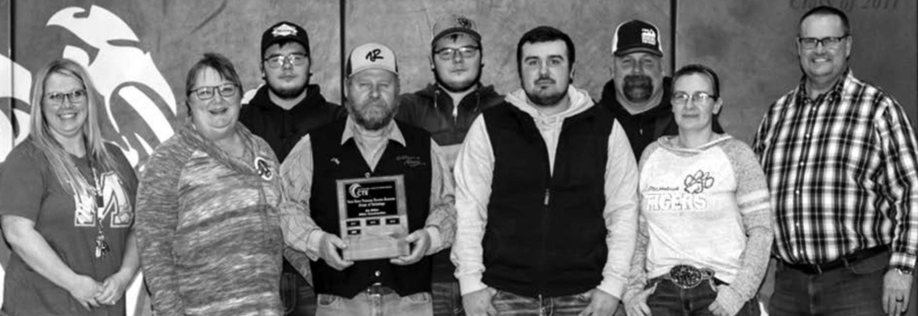 Miller Construction receives CTE award | Timber Lake Topic